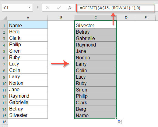How To Copy And Paste Rows Or Columns In Reverse Order In Excel 