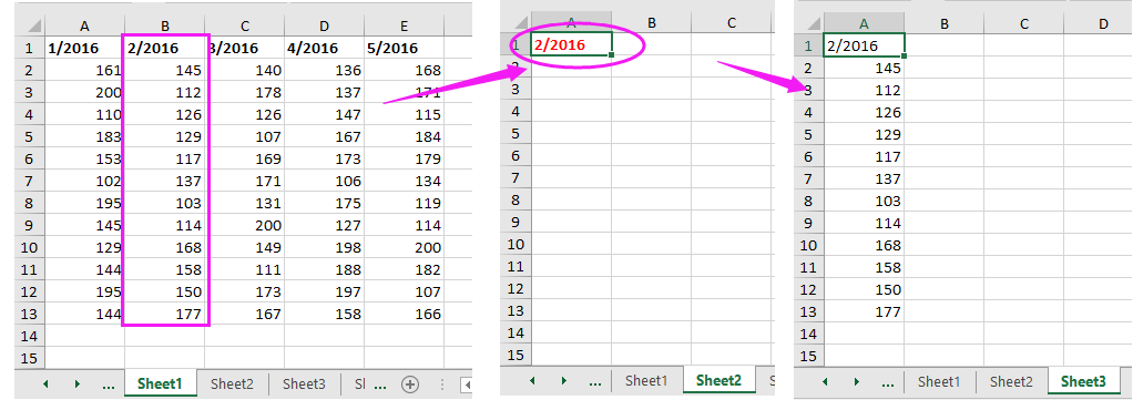 How To Copy Column Based On Cell Value To Another Sheet 
