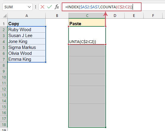How To Copy Data From Single Cells And Paste Them To Merged Cells 