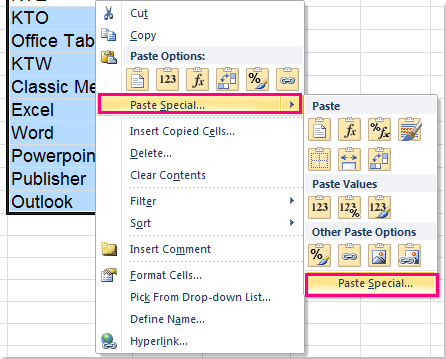 How to copy and paste skip blank cells in Excel?