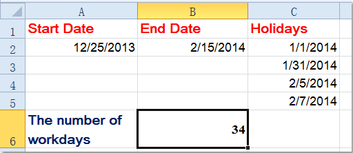 How to count the number of days / workdays / weekends between two dates ...