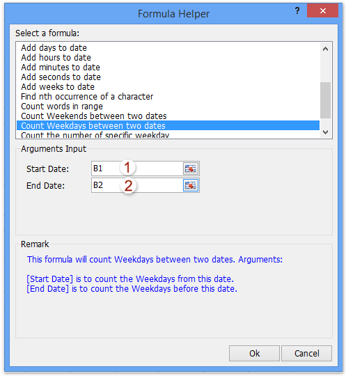How to count the number of days except Sunday/weekends in Excel?