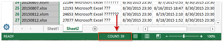 How to count files in a certain folder/directory in Excel?