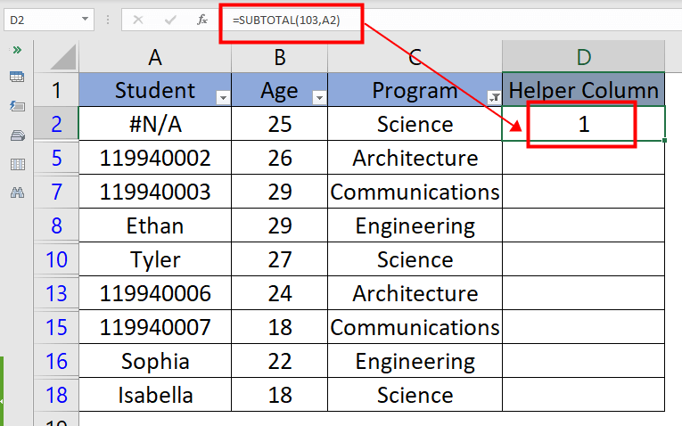 How To Count Filtered Cells With Text In Excel 9075