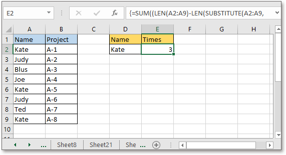 How To Count Frequency Of A Text number character In Excel Column 