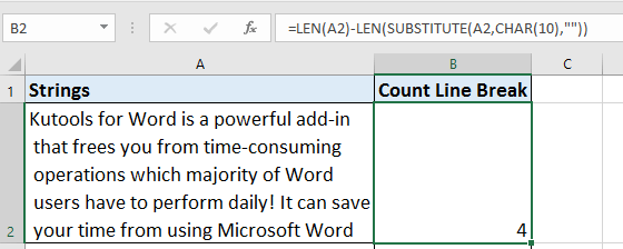 How To Count The Line Breaks In Cell In Excel how-to-count-the-line-breaks-in-cell-in-excel