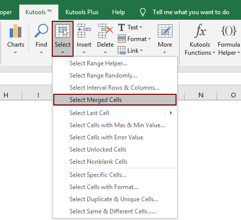 How to count merged cells in selected range in Excel?