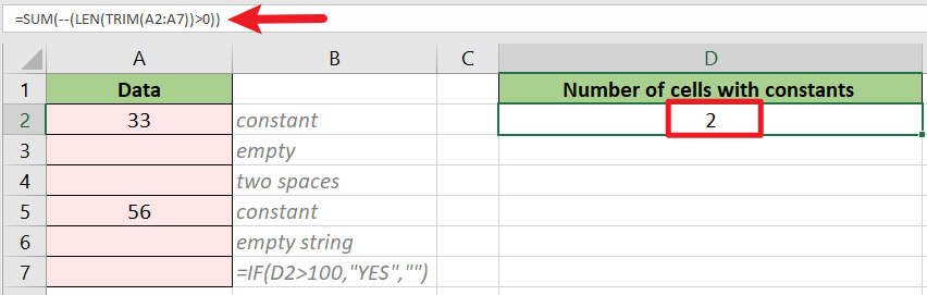 Count Non-blank Cells in Excel - Step by Step Tutorial
