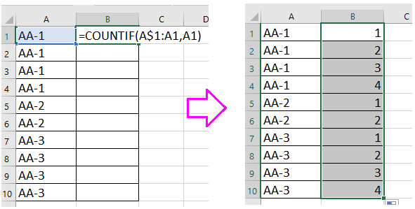 How To Quickly Count The Number Of Cells Until Value Changes In Excel 