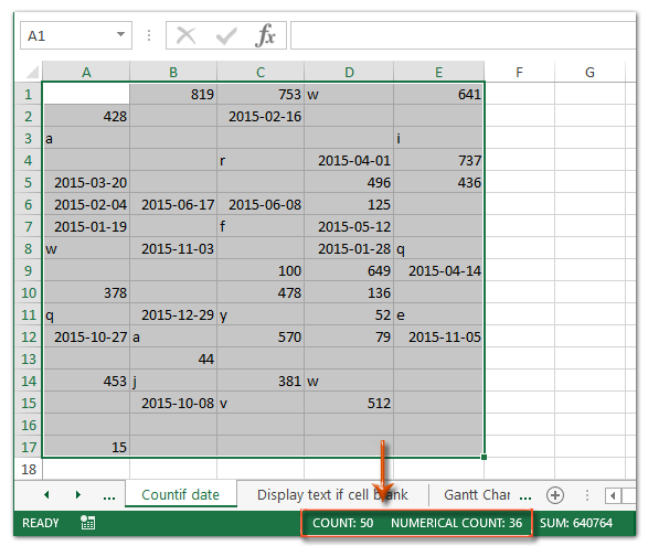 How To Count If Cells Contain Any Date data In Excel 