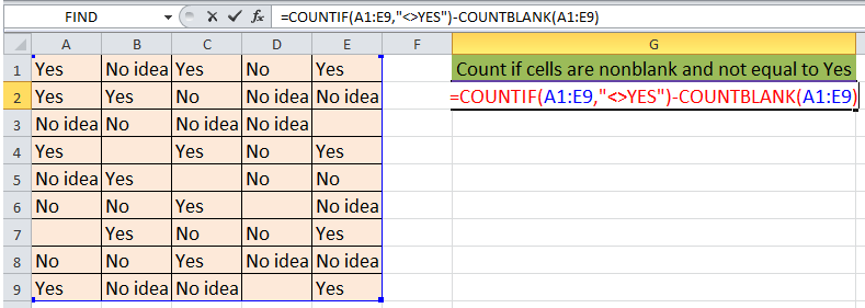 How To Count If Cells Are Nonblank And Not Equal To Specific Word In Excel 