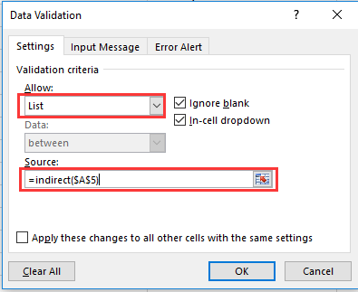 How to create a drop down list from another drop down list in Excel?