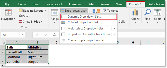 How to create a drop down list from another drop down list in Excel?