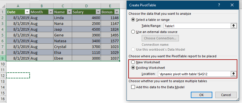 How To Create A Dynamic Pivot Table To Auto Refresh Expanding Data In Excel 