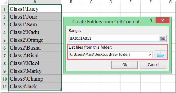 How To Create Folders And Subfolders From Cell Values In Excel 
