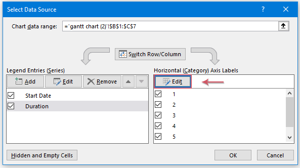 How to create Gantt chart in Excel?