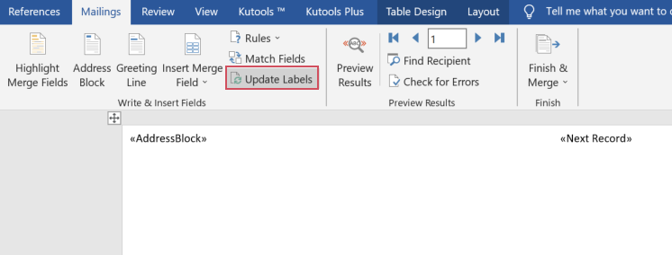 How to print labels for mailing list from Excel