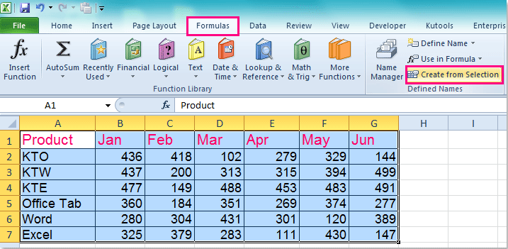 How To Create Multiple Names From Selection In Excel 