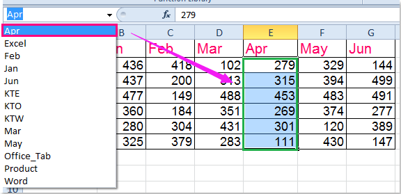 How To Create Multiple Names From Selection In Excel 1635
