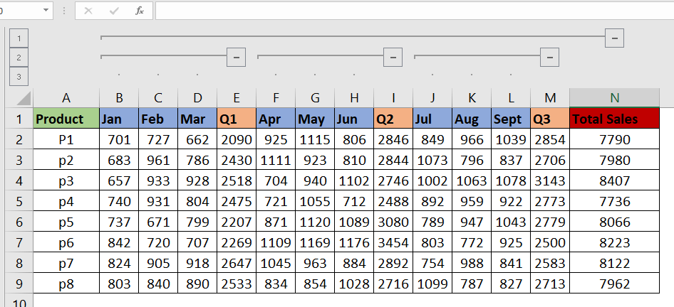 How To Create Nested Column Groups In Excel 