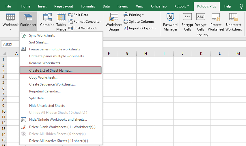 How To Create Hyperlinked Index Of Sheets In Workbook 