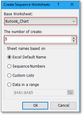 How to create sheet names from a list in Excel?