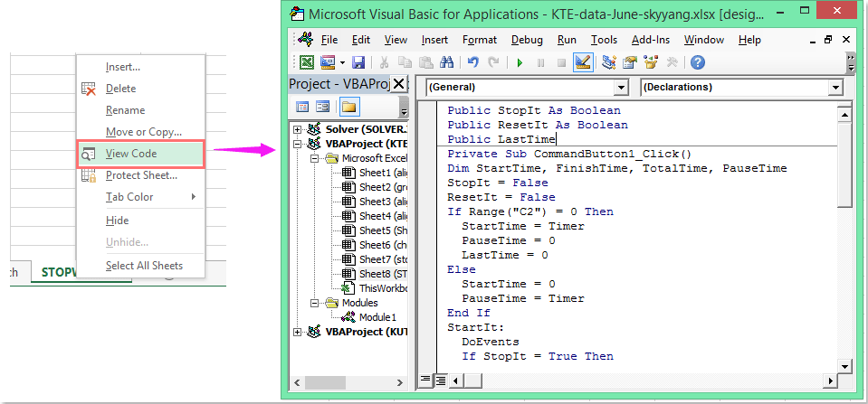 How To Create Stopwatch In Excel Worksheet 