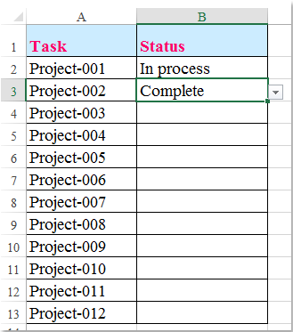 How to quickly create simple to do list in Excel?