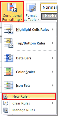 How to create data bar with conditional formatting in Excel?