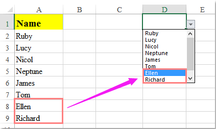 How to create dynamic data validation and extend the drop down ...