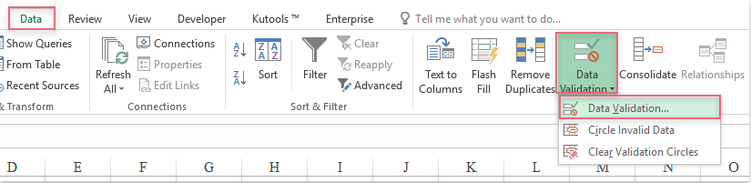 How to data validation to allow date greater than today or a specific date in Excel?