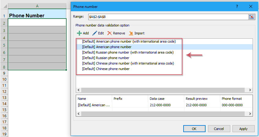 How To Apply Data Validation To Force Phone Number Format In Excel