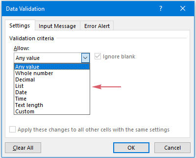Excel-Datenvalidierung: Datenvalidierung in Excel hinzufügen, verwenden ...