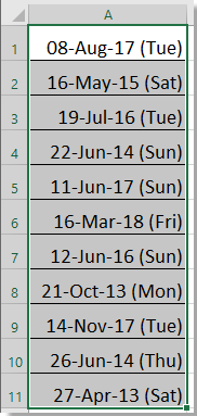 How to convert date to serial number in Excel?