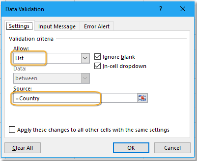 How to display default value based on anther cell in Excel?