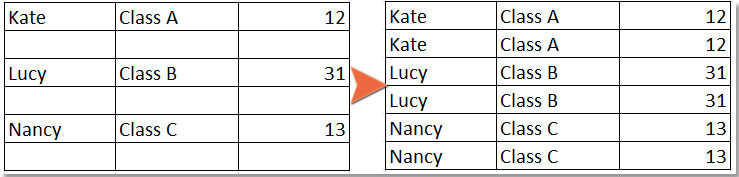 How to fill a default value if cell is blank in Excel?