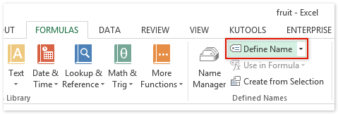 How to define named range across worksheets in Excel?