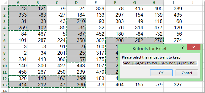 How To Delete All But Selected Ranges In Excel 