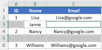 6 easy ways to remove blank rows in Excel (Step by step)