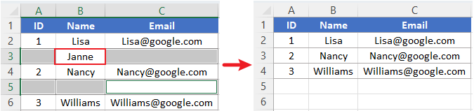 6 easy ways to remove blank rows in Excel (Step by step)