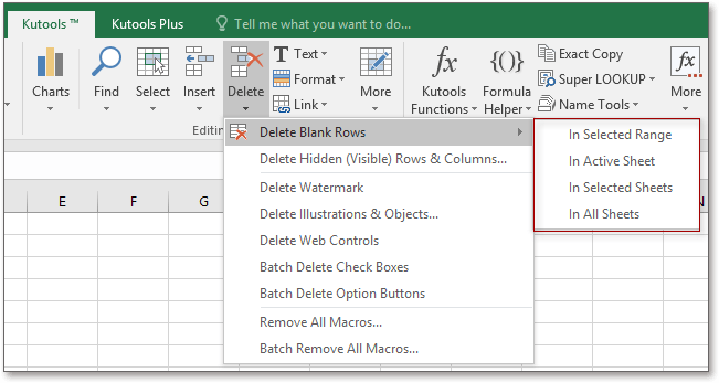 How to delete infinite blank rows in Excel?