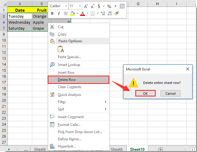 How To Delete Entire Row If Cell Contains Zero In Excel 