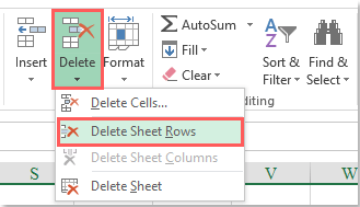 How to delete rows with negative values in Excel?