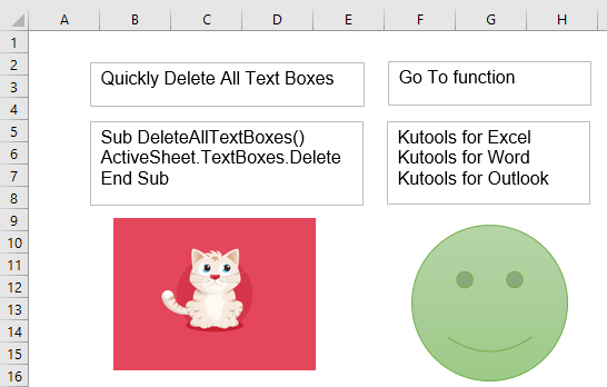 How To Quickly Delete All Text Boxes In Excel 