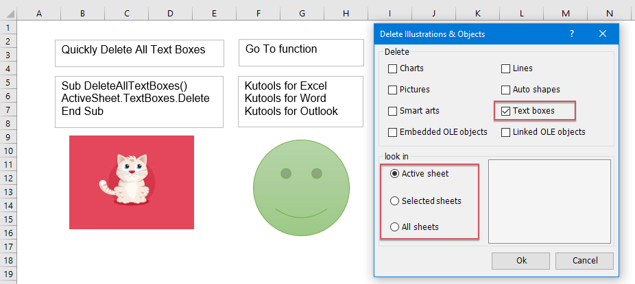 How To Quickly Delete All Text Boxes In Excel 