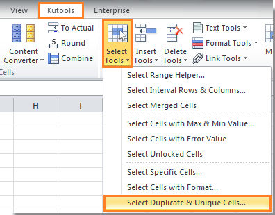 How to delete unique values from a column in Excel?