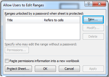 How to protect different ranges with different passwords in Excel?