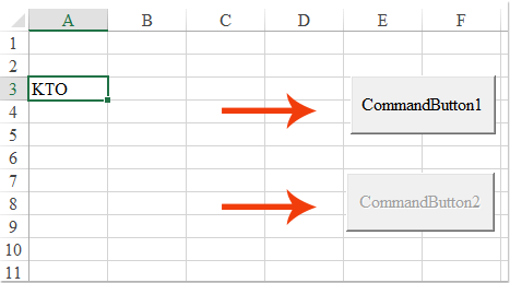 How to enable or disable button based on cell value in Excel?