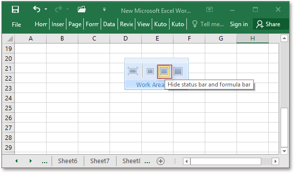 How To Display Or Hide Status Bar In Microsoft Excel