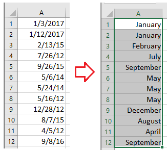 How to display January (month name) if cell starts with 1(numbers) in ...